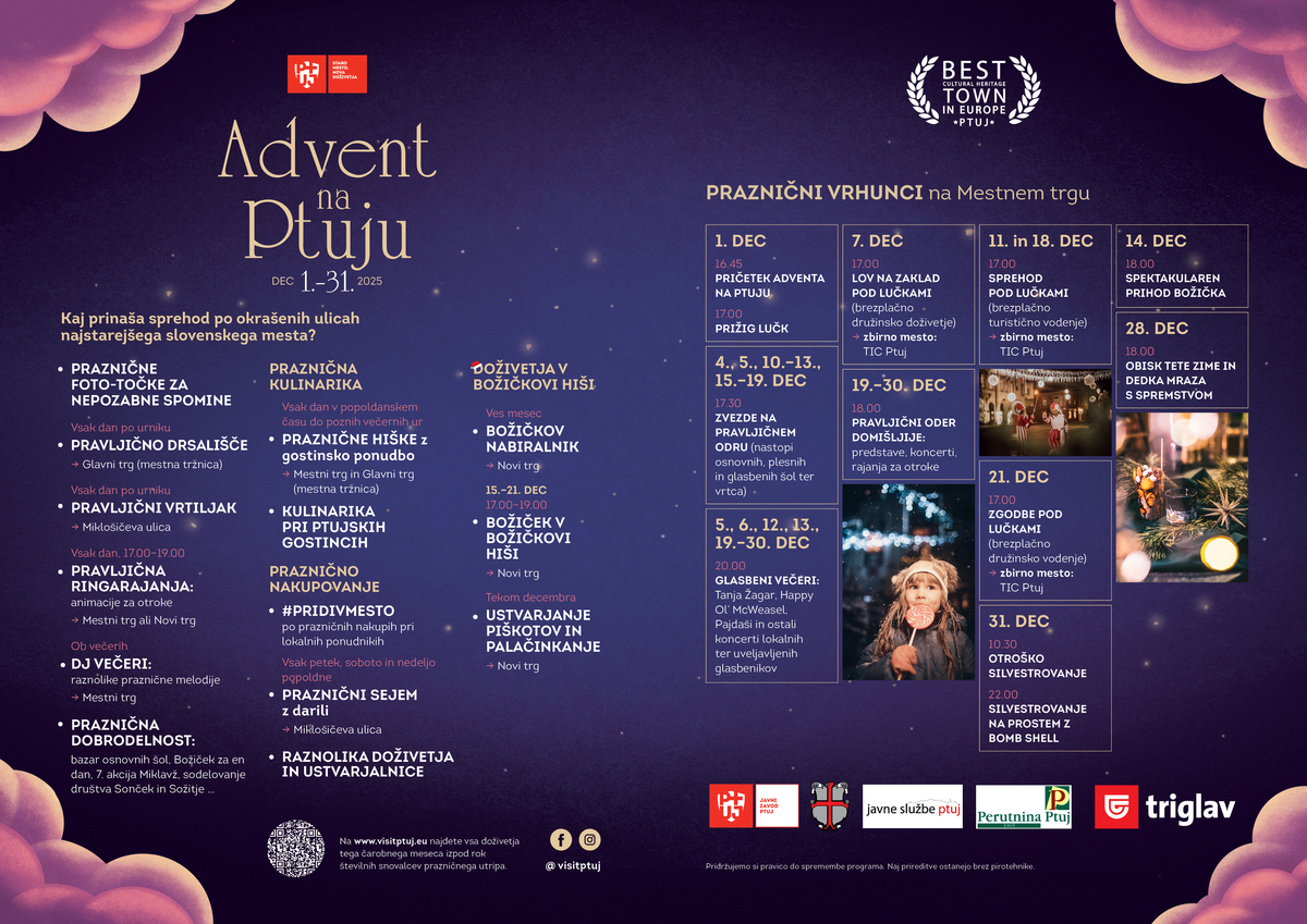 ADVENT NA PTUJU: praznični december v najstarejše slovensko mesto ...